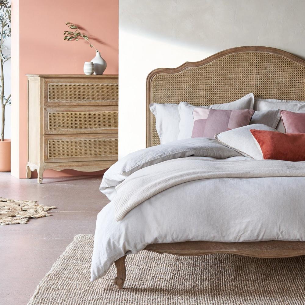 The House of Woodworm | Haveli Cane Bed | Solid Wood | Premium